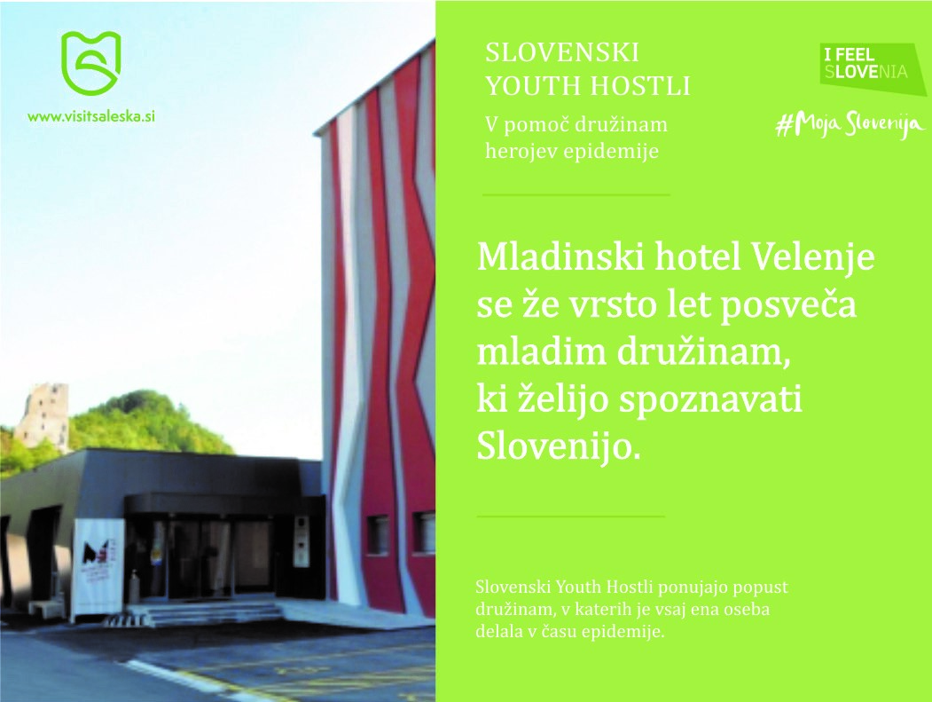 Mladinski hotel Velenje v pomoč družinam herojev epidemije | VisitSaleska